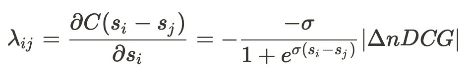RankNetとLambdaRankの解説 - Higu`s diary