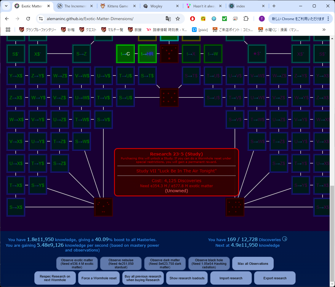 Exotic Matter Dimension 6回目 - 放置ゲームとか、好きだからああああ！