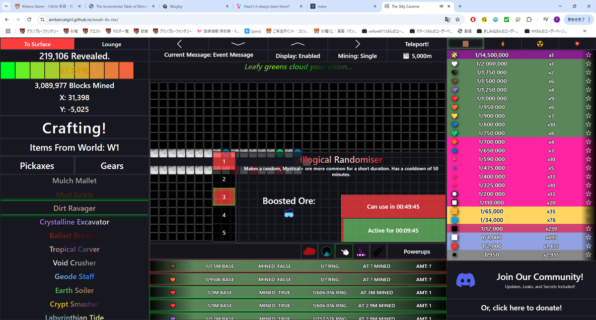 The Silly Caverns 2回目 - 放置ゲームとか、好きだからああああ！